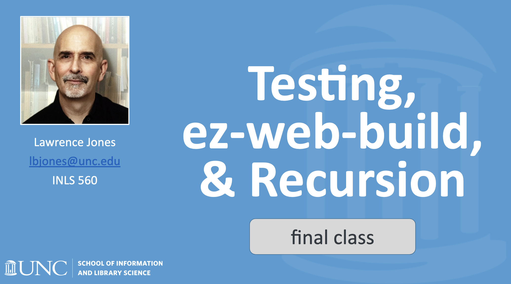 Final Review | INLS 560 Fall 2024