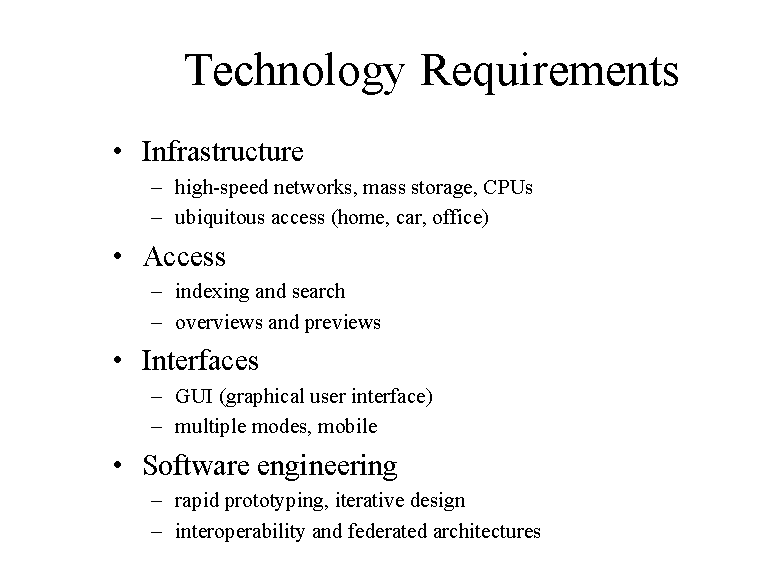 Technology Requirements